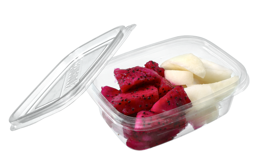 PET Double-compartment Fruit Packaging with Lid – Ningbo Well Packing ...
