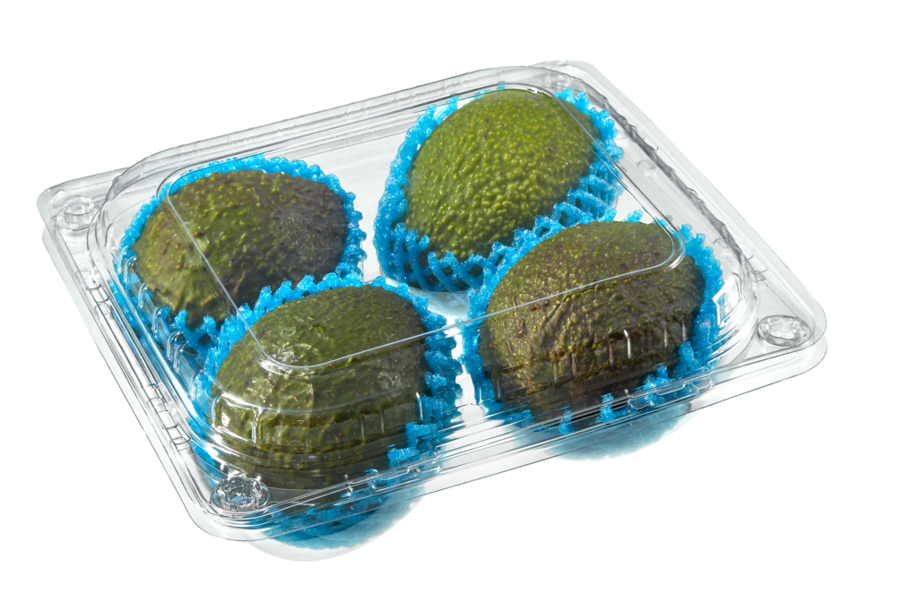 PET Rectangular 4/6 Compartments Plastic Fruit Container for Fig ...